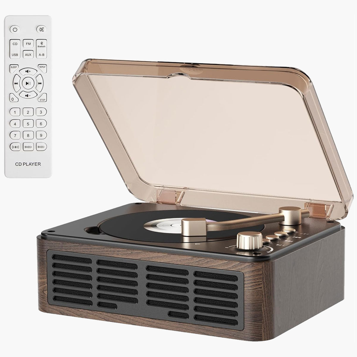 Gueray YR-Q146 Bluetooth CD Player for Home Stereo with FM Radio and B